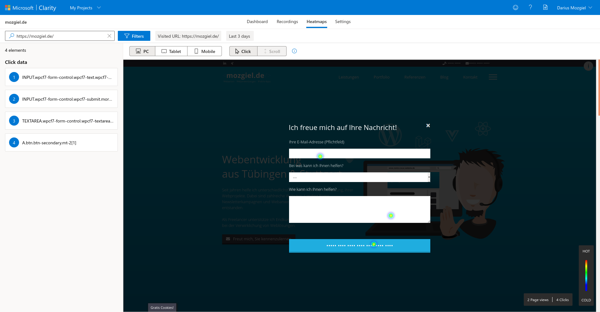Clarity - Das neue Microsoft Tool für Website Analyse